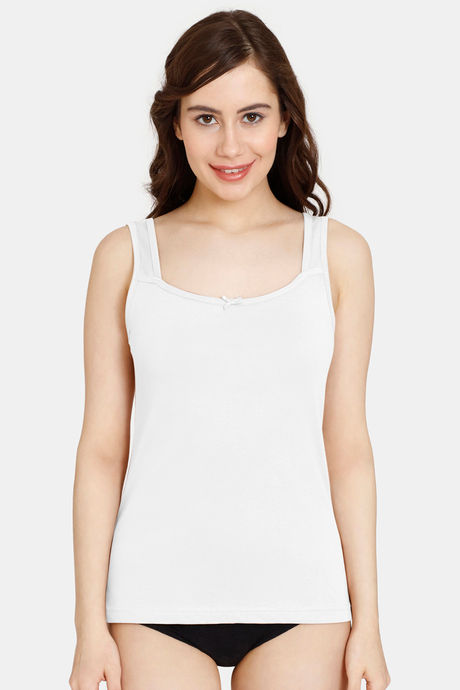 Rosaline Knit Cotton Camisole Lucent White